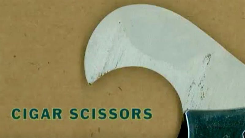 How To Cut A Cigar With Scissors | Cigar Aficionado