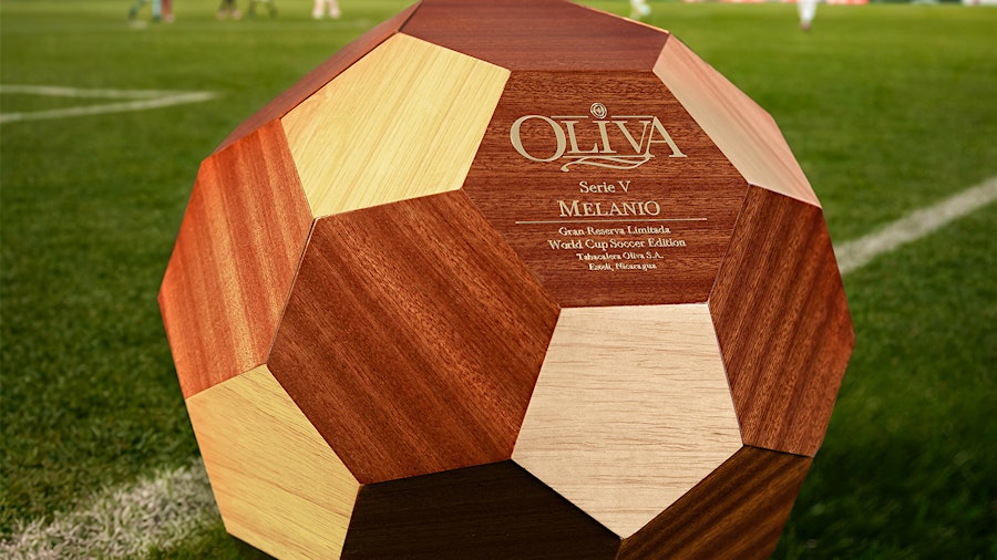 Oliva Cigar’s Soccer Ball Humidor Honors World Cup | Cigar Aficionado