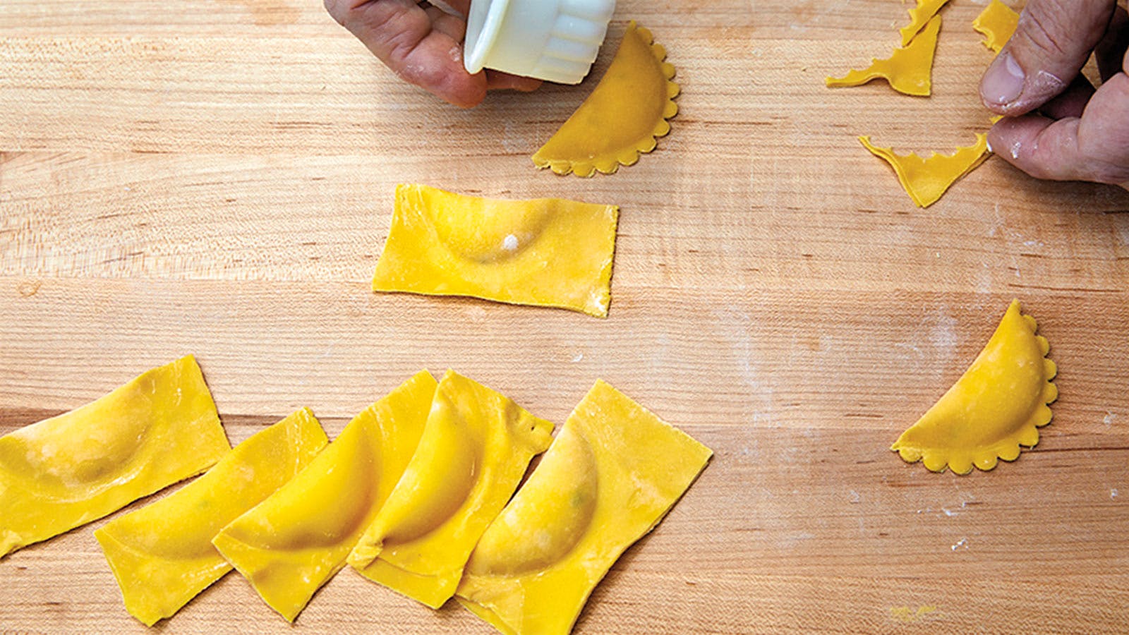 Ricotta Pansotti with Nettle Pesto
