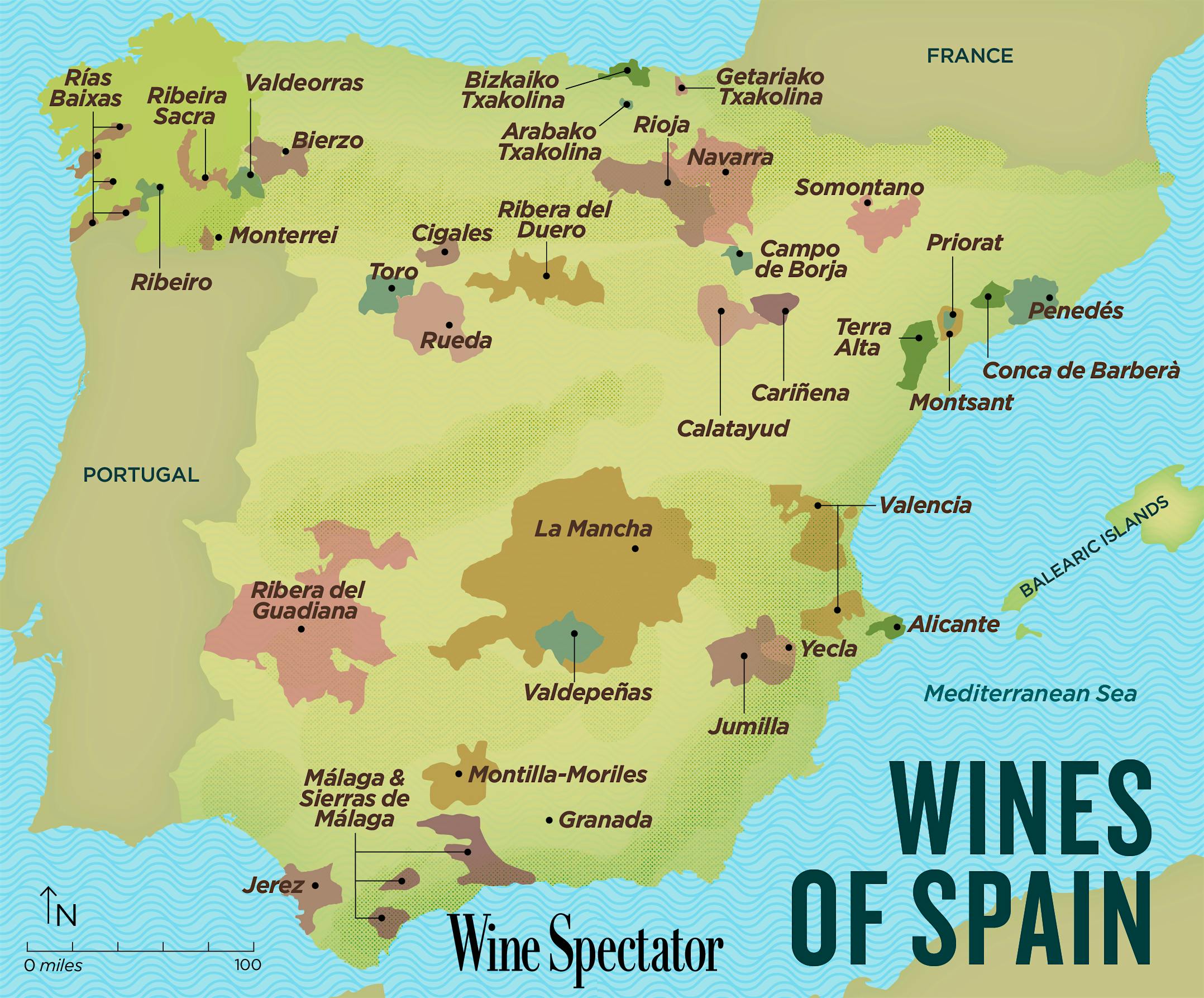 Spain | Vintage Charts